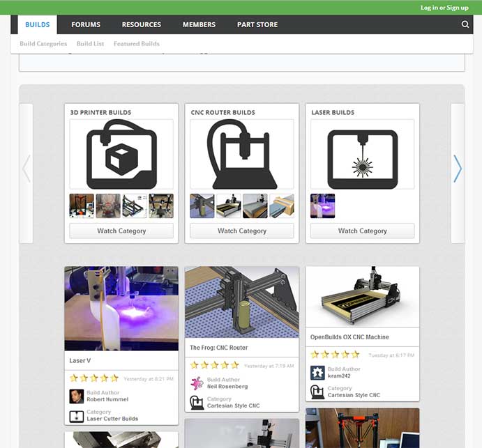 여러분의 설계도를 공유할 수 있는 열린 공간, OpenBuilds - 자이지스트 (XYZist®)